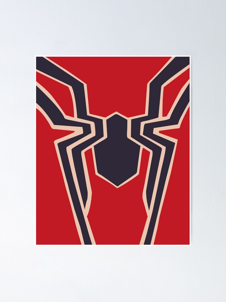 "Iron Spider logo" Poster by GlitchyShaan | Redbubble