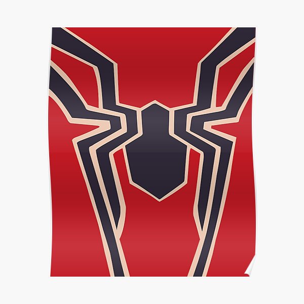 "Iron Spider logo" Poster by GlitchyShaan | Redbubble