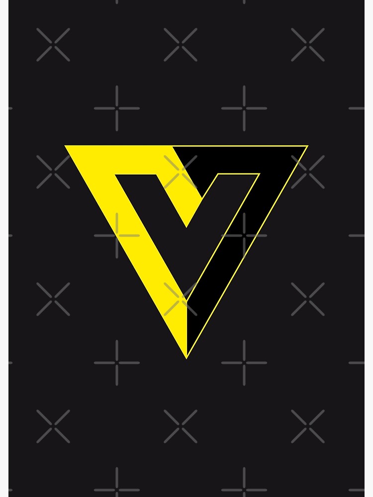 "Ancap V for Voluntary Yellow and black logo Anarchocapitalism on black ...
