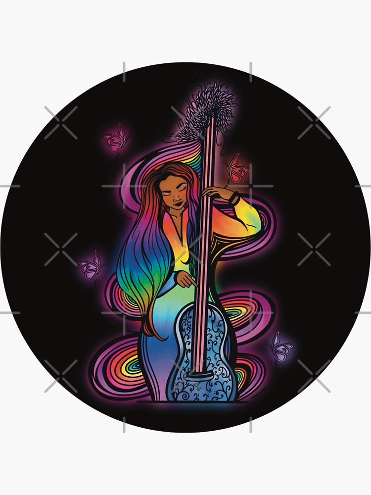 "Women in Jazz/Music Collection Bassist Sticker" Sticker for Sale by ...