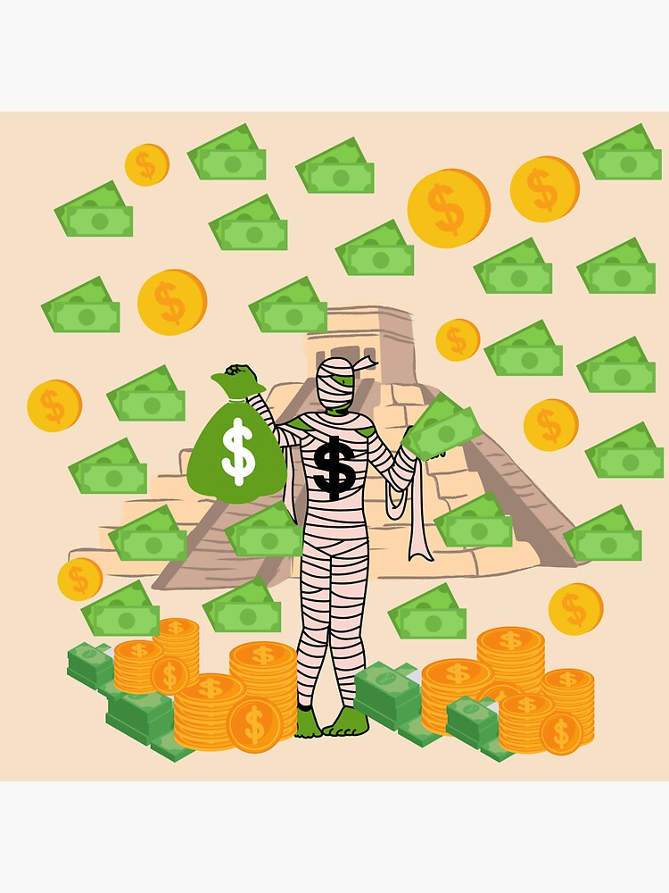 "Pyramid Money" Sticker by ayshafarahana | Redbubble