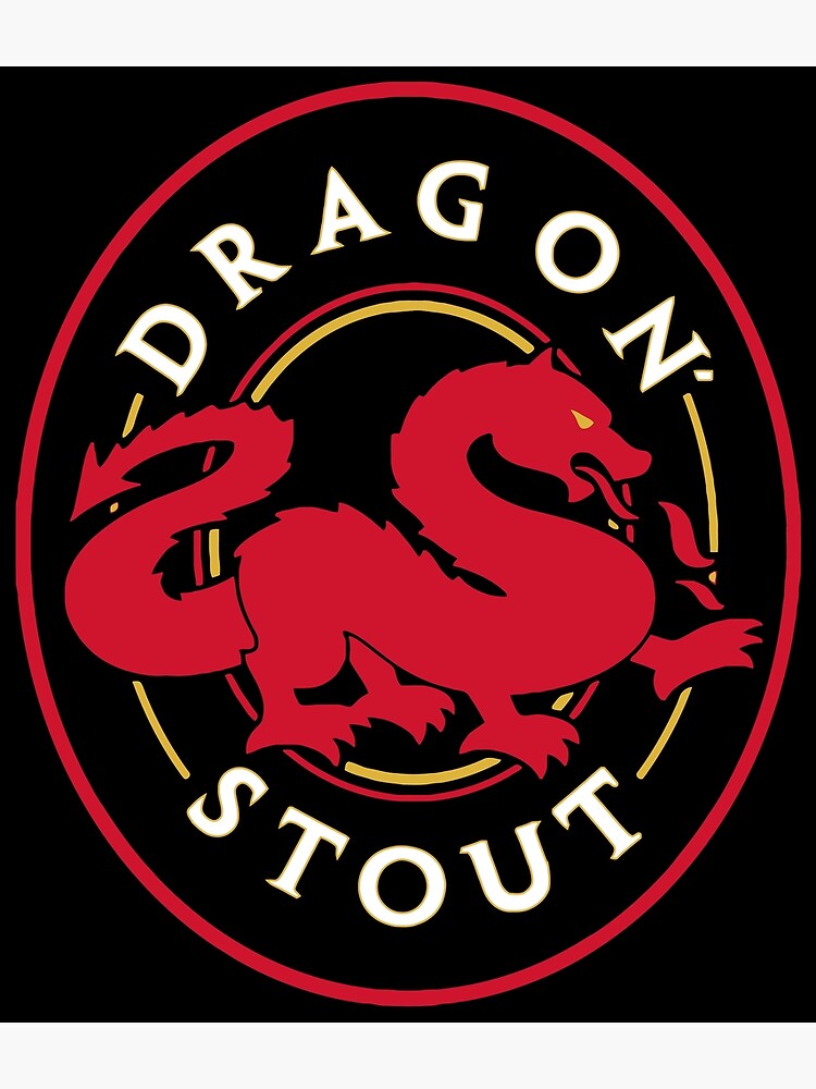 "the angry dragon stout red bold on fire api api" Poster by Snorkelid ...