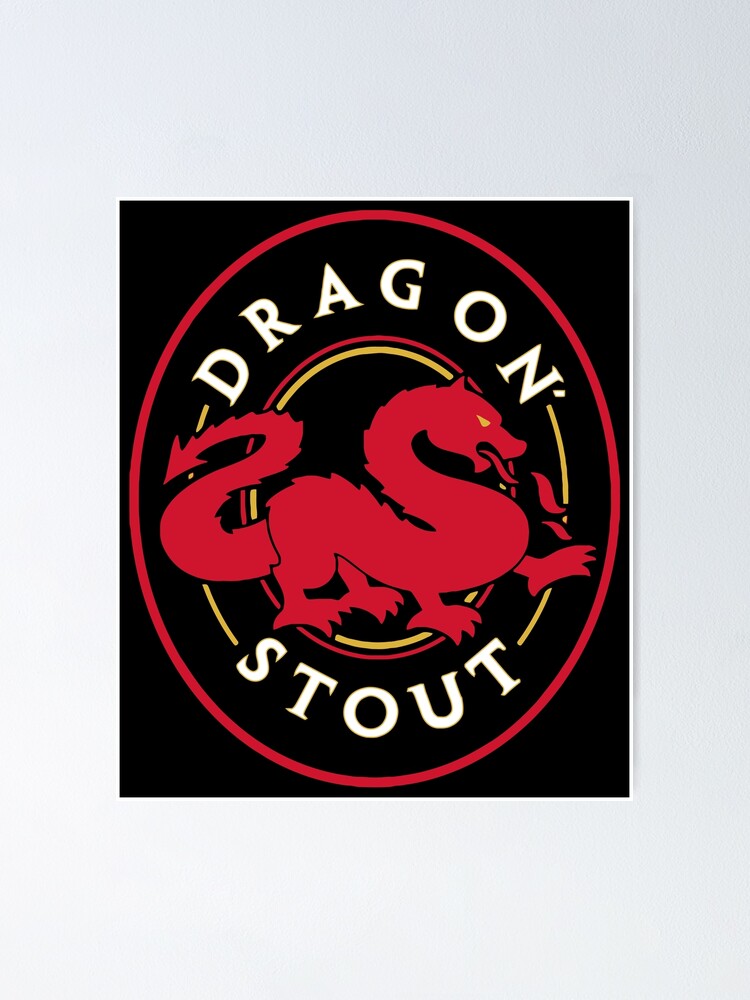 "the angry dragon stout red bold on fire api api" Poster by Snorkelid ...