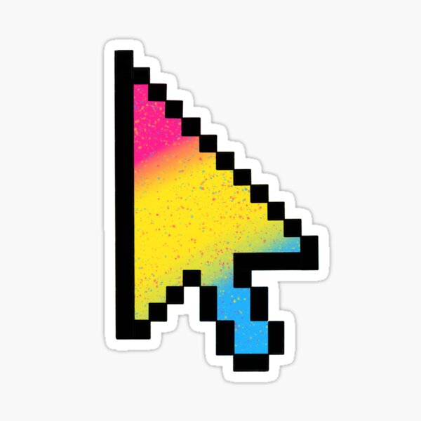 "Pan Pride Computer Cursor" Sticker for Sale by brookelpetefish | Redbubble