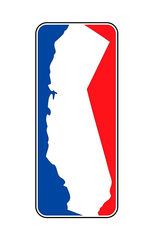 "California Logo Red and Blue" by NorCal | Redbubble