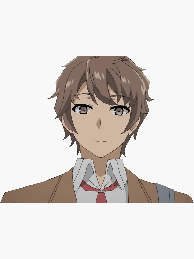 "Sakuta Azusagawa" Sticker for Sale by kawaiicrossing | Redbubble