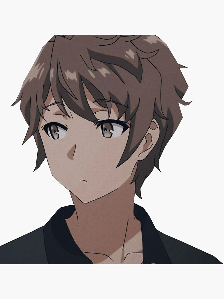 "Sakuta Azusagawa" Sticker for Sale by kawaiicrossing | Redbubble