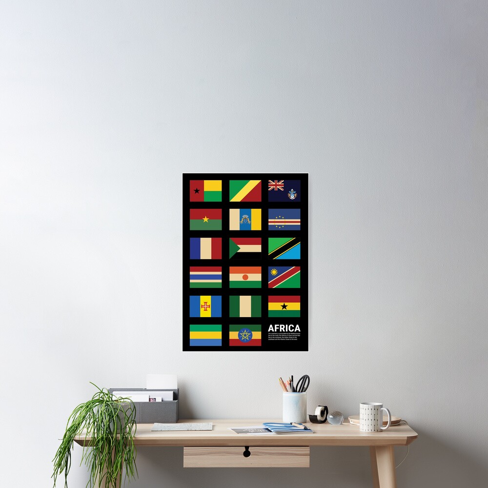 "Africa Country Flags Set" Poster by KewaleeTee | Redbubble