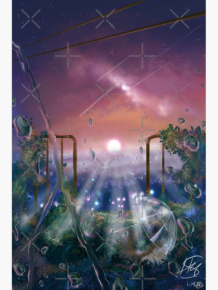 "Weathering with You Rooftop" Sticker by swho | Redbubble