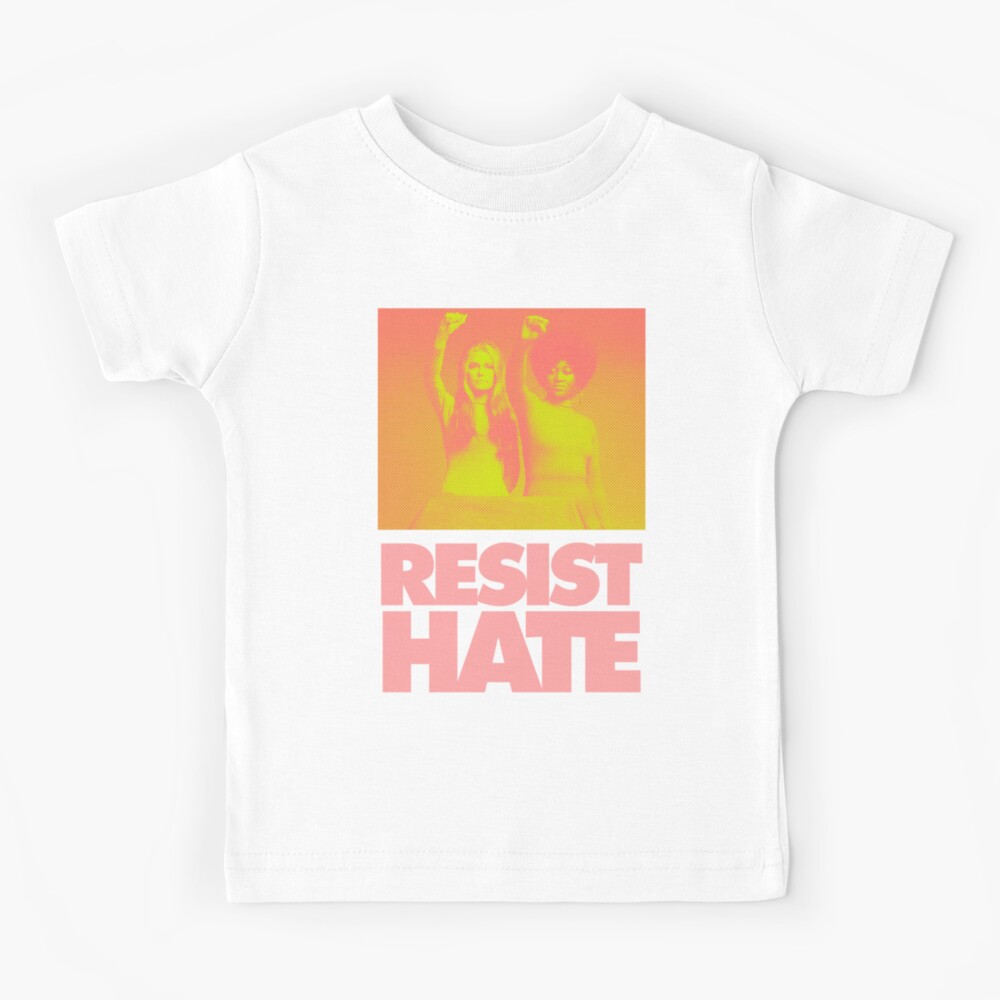 "Resist Hate - Gloria Steinem and Dorothy PItman Hughes" Kids T-Shirt by colombeat | Redbubble