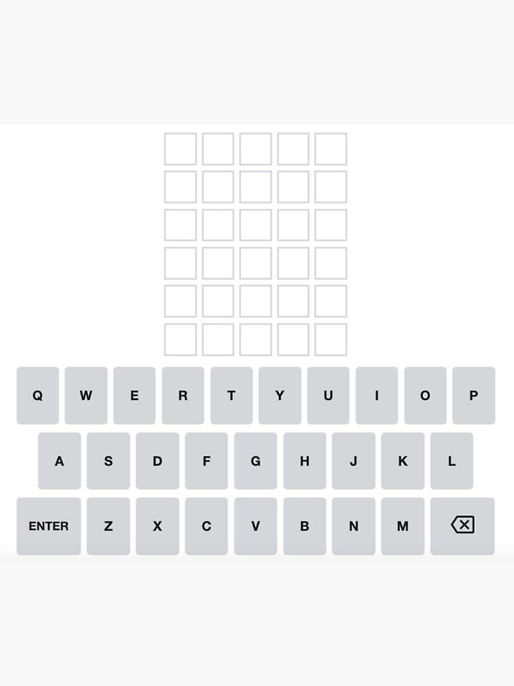 "Wordle Empty Word Game Screen Trending Popular" Sticker for Sale by ...