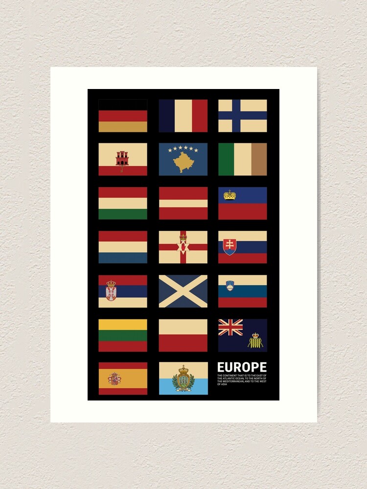 Flags Of Europe Printable