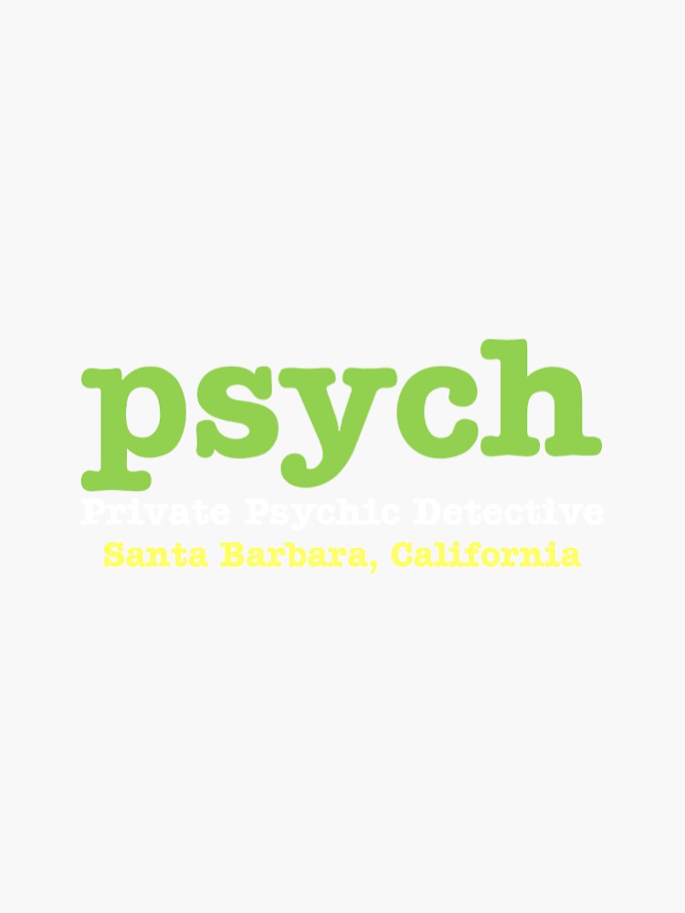 "Psych Window logo" Sticker by CarolBCarol | Redbubble