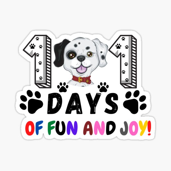 Pegatina «Camisa de 101 días de escuela, camisa de maestro, 101 días ...