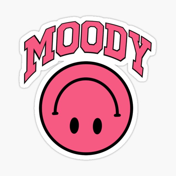 "The Moody" Sticker for Sale by Graciealyn8 | Redbubble