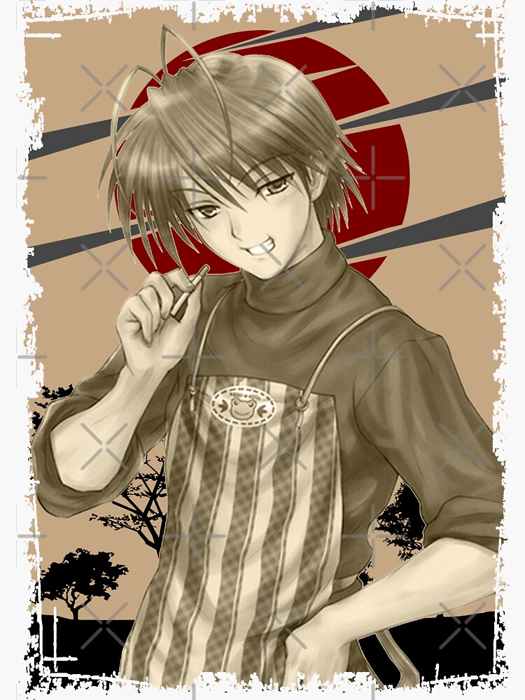 Pegatina «Akio Furukawa Clannad Kuranado Diseño retro del paisaje» de ...