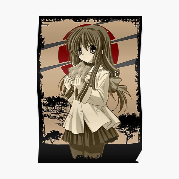 "Fuko Ibuki Clannad Kuranado Retro Landscape Design" Poster by Raiden ...