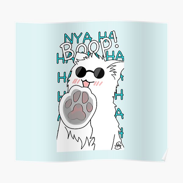 "Gojo-Nyan (Black Version)" Poster for Sale by swho | Redbubble