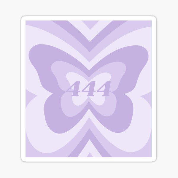 "Butterfly Heart Latte - Angel Number 444" Sticker by mooneko | Redbubble
