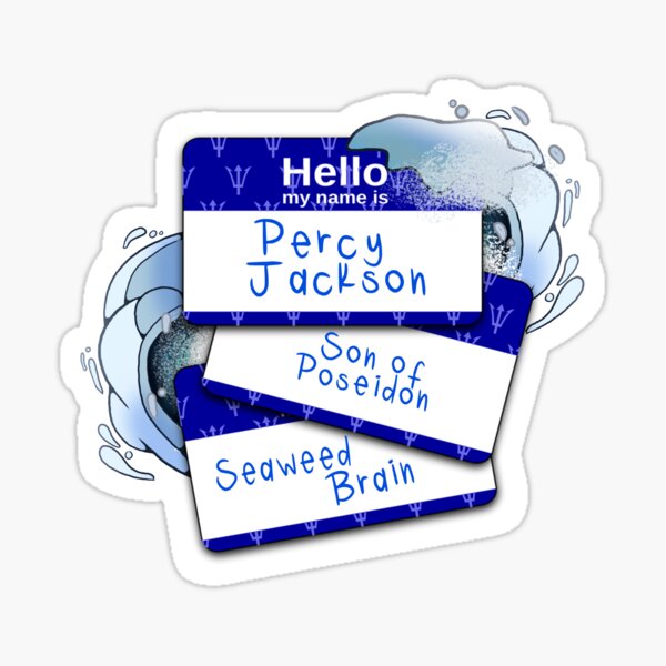 "Percy Jackson - My Name Is Percy Jackson" Sticker for Sale by ...