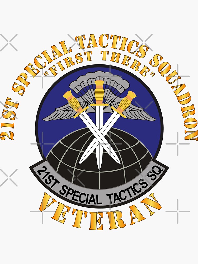 "21st Special Tactics Squadron - First There -Veteran X 300" Sticker ...