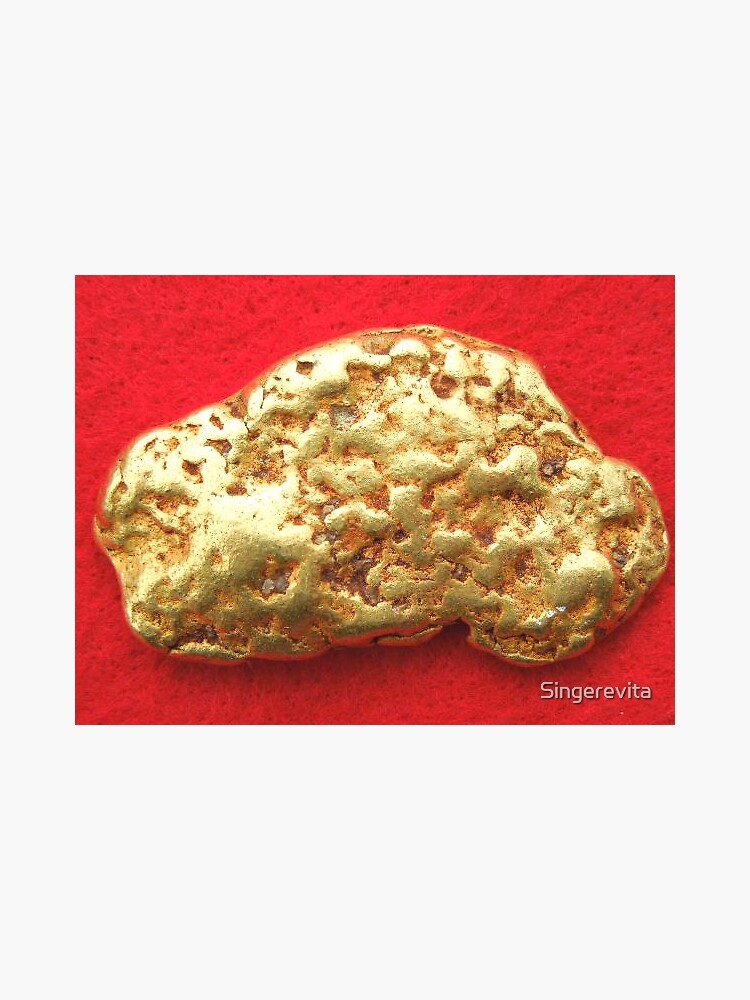 "gold nugget " Sticker for Sale by Singerevita | Redbubble