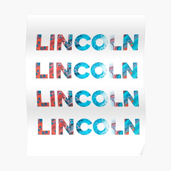 "Lincoln name " Poster for Sale by isko-karan | Redbubble