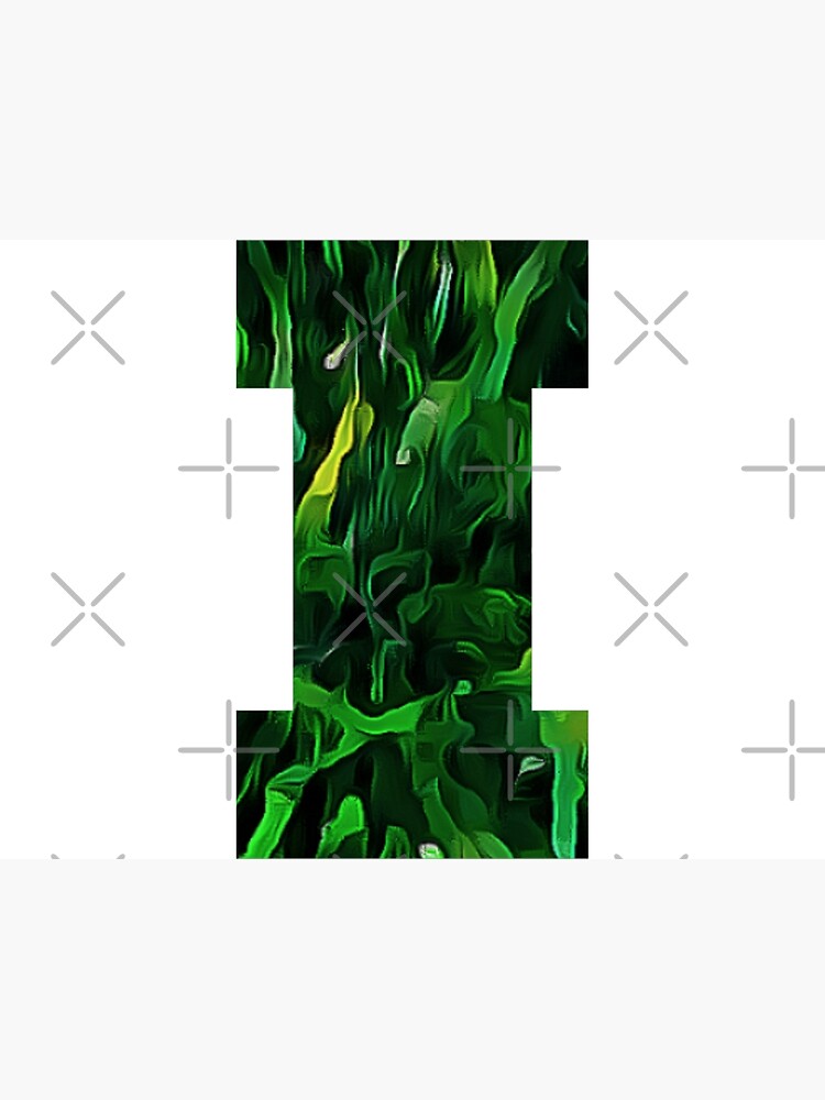 Póster «Letra I mayúscula verde.» de byKaterina | Redbubble
