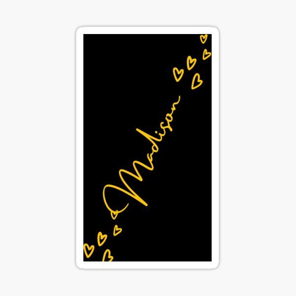 "Madison" Sticker by boki987 | Redbubble