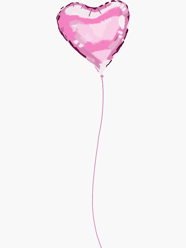 "heart balloon" Sticker by Honeynites | Redbubble