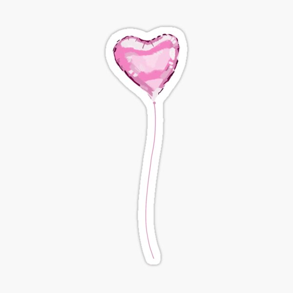 "heart balloon" Sticker by Honeynites | Redbubble