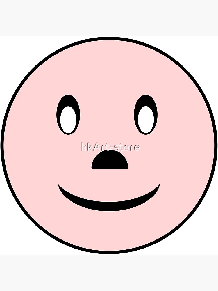 "Cute round smiling face artwork" Poster for Sale by hkArt-store ...