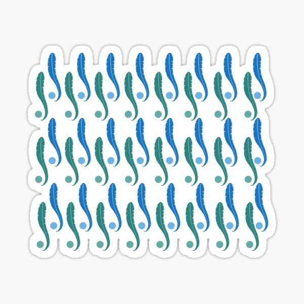 "Leaves and Dots" Sticker by Randa-2511 | Redbubble