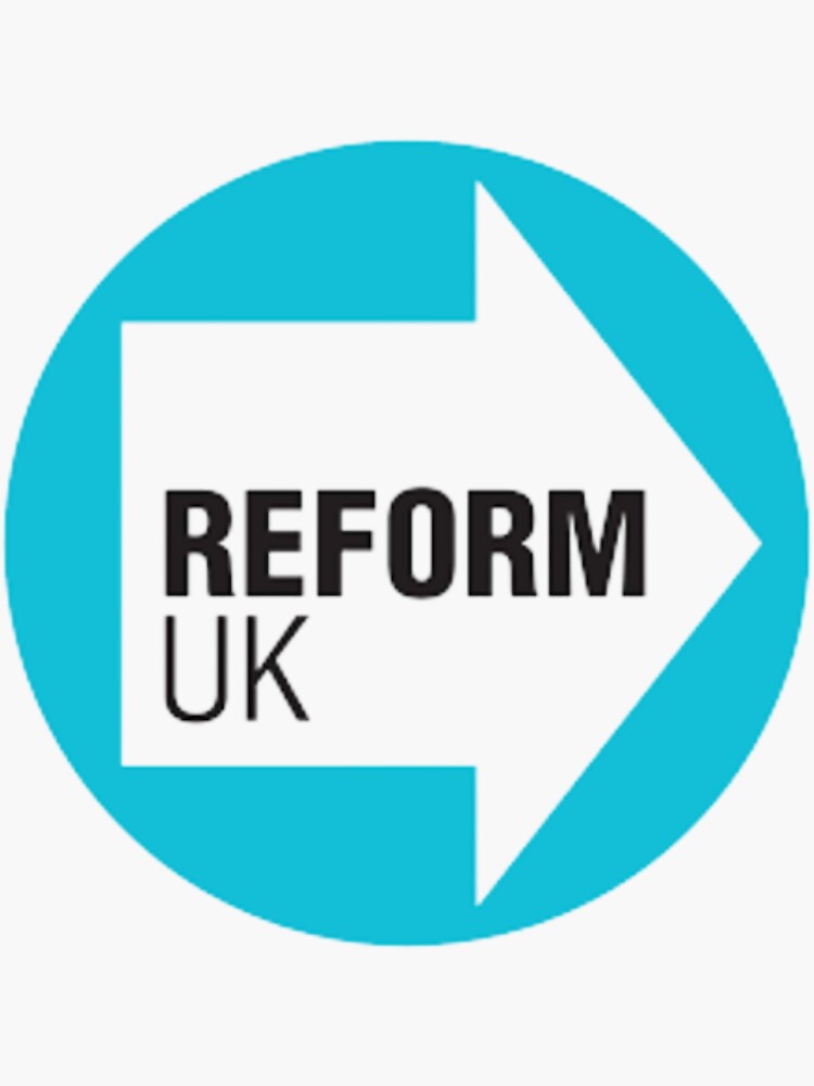"reform uk classic" Sticker for Sale by Tharindu111 | Redbubble
