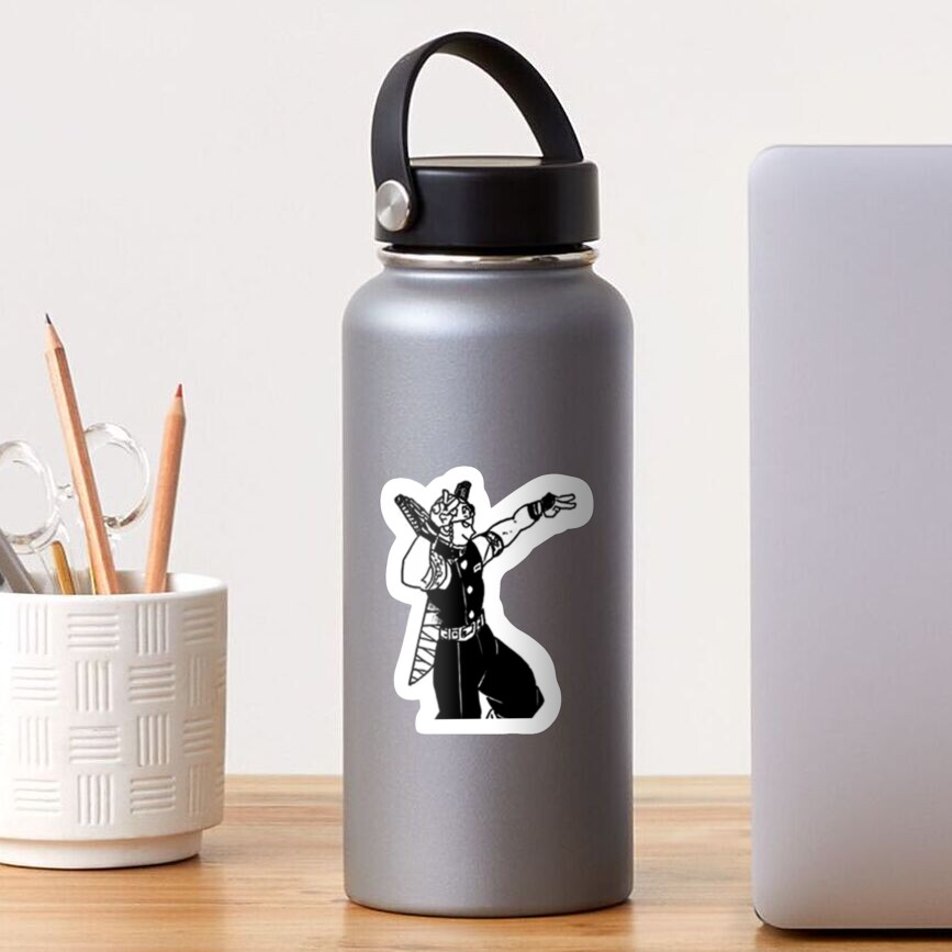 "Uzui Tengen Demon Slayer Peace Sign Manga Panel " Sticker by Crixium ...