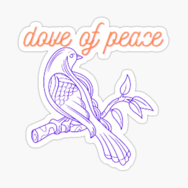 "Design Dove. dove of peace" Sticker for Sale by sara2022shop | Redbubble