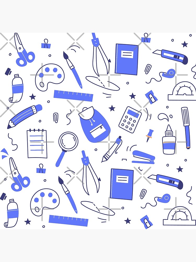 "Student tools pattern" Poster by Fivefix-Store | Redbubble