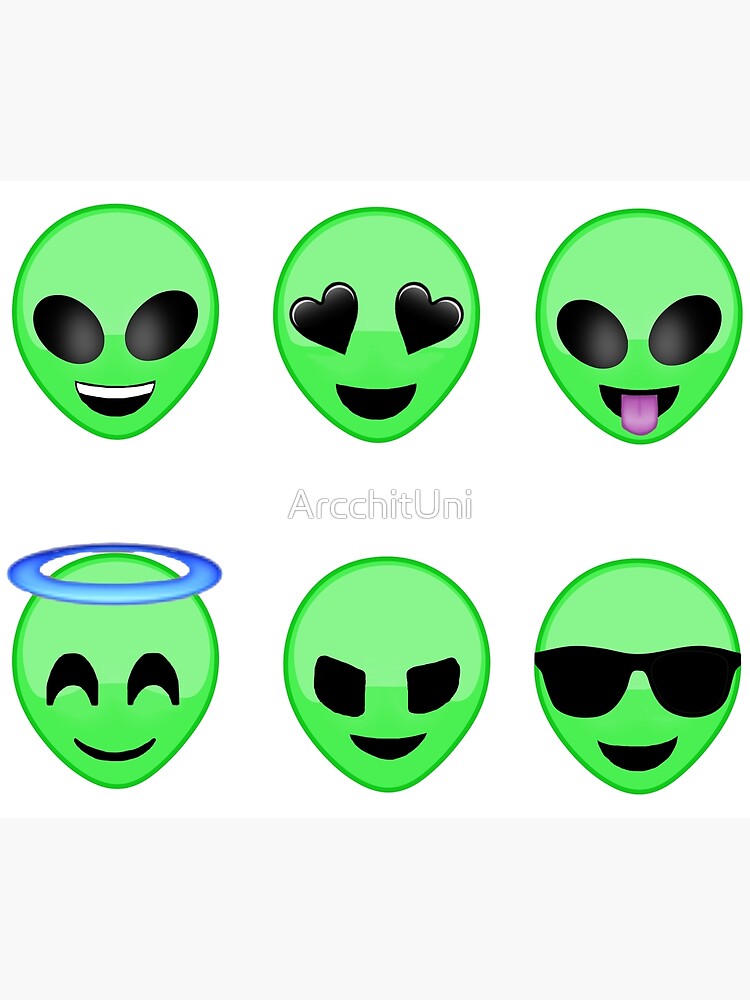 "Alien Emojis" Poster for Sale by ArcchitUni | Redbubble