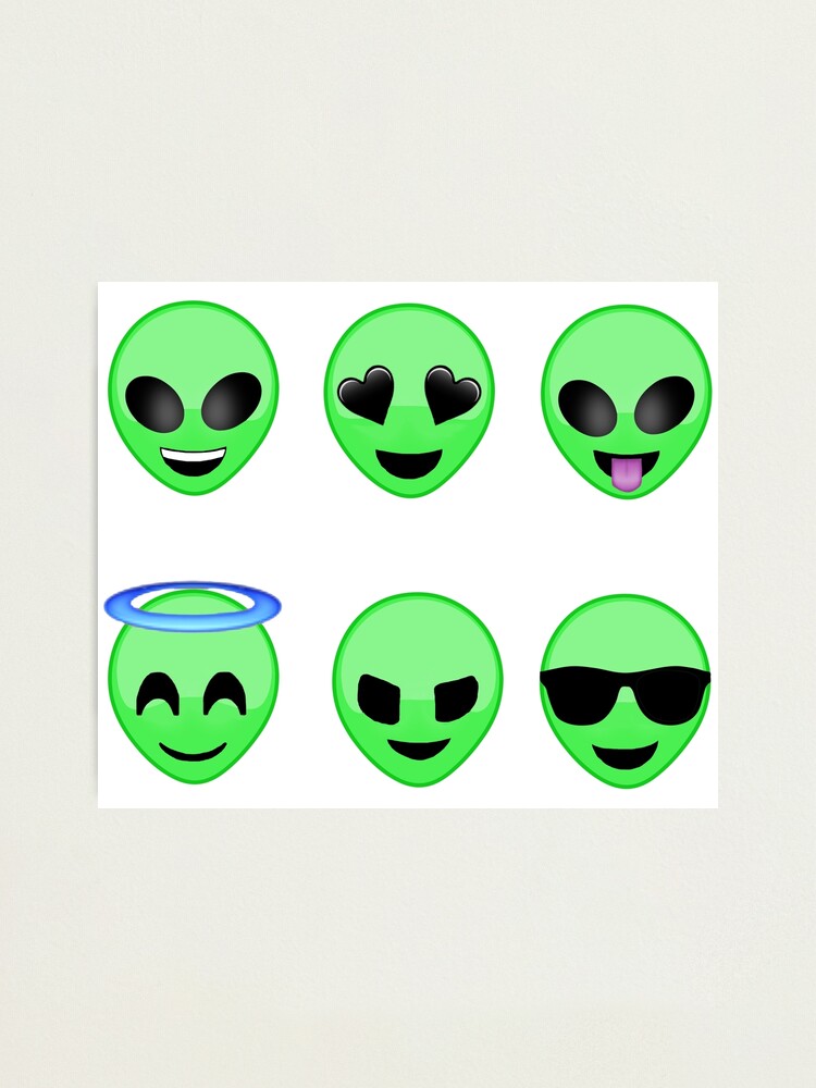 "Alien Emojis" Photographic Print for Sale by ArcchitUni | Redbubble
