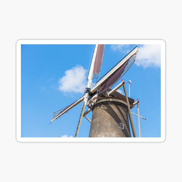 "Molen de Valk windmill, Leiden" Sticker for Sale by GrahamPrentice ...