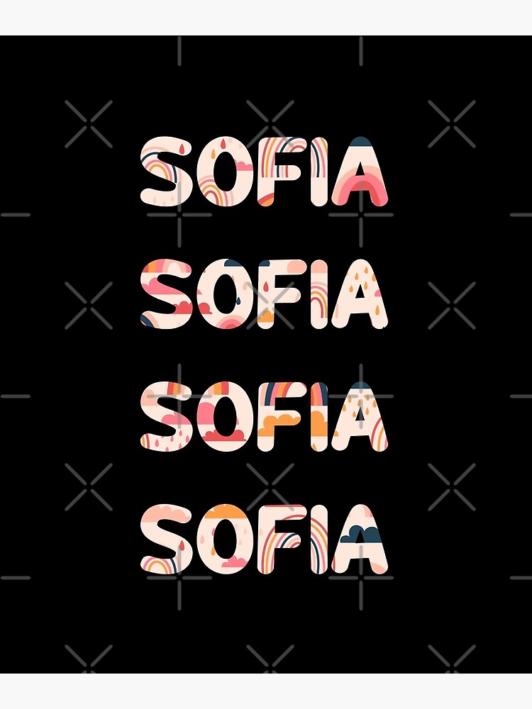 "Sofia name" Poster for Sale by isko-karan | Redbubble