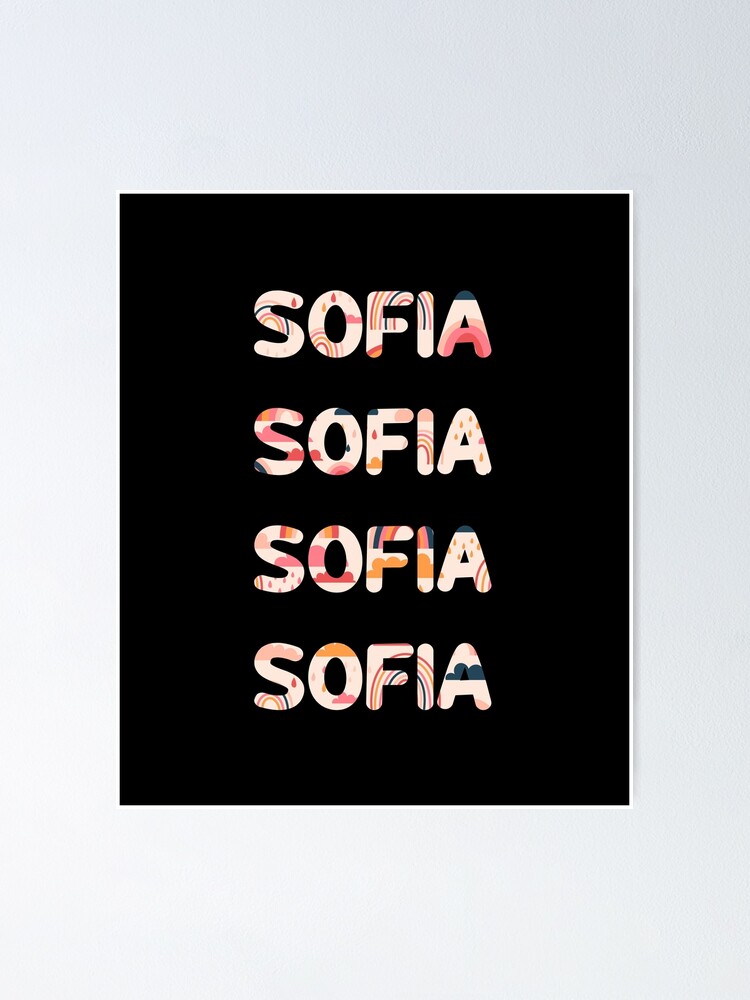 "Sofia name" Poster for Sale by isko-karan | Redbubble