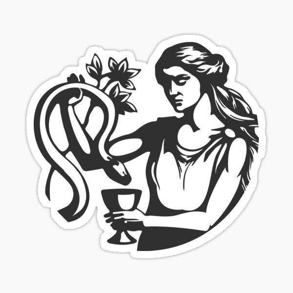 "Panacea (the goddess of universal health)" Sticker for Sale by ...