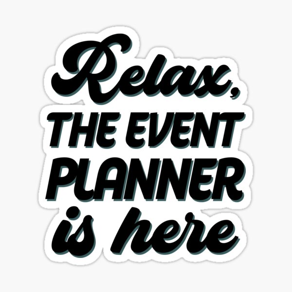 "Event Planner" Sticker by RetroSentio | Redbubble