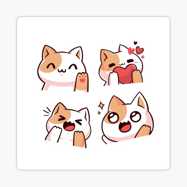 "SMILING FRIENDS CAT ;STICKERS" Sticker by amirashoping | Redbubble