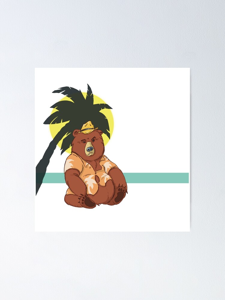 "Miami Bear" Poster by PaulSorensen | Redbubble