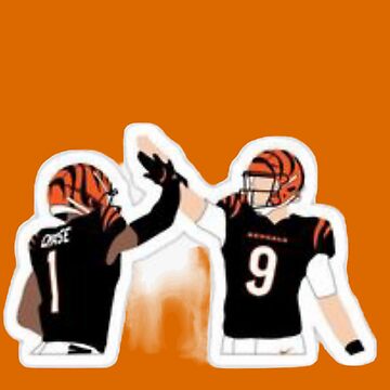 "Jamar Chase" Sticker for Sale by Joseph Mizovic | Redbubble