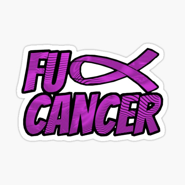 "Pink F U Cancer Ribbon" Sticker for Sale by Tunnelsnakefool | Redbubble