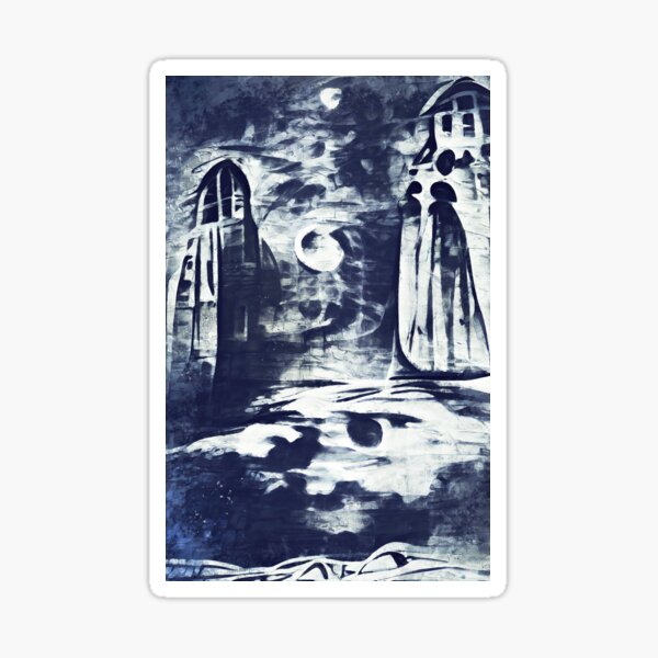 "At Midnight" Sticker for Sale by ErianAndre | Redbubble