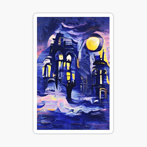 "At Midnight" Sticker by ErianAndre | Redbubble